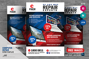 Macbook and PC Service Center Flyer | Flyer Templates ~ Creative Market