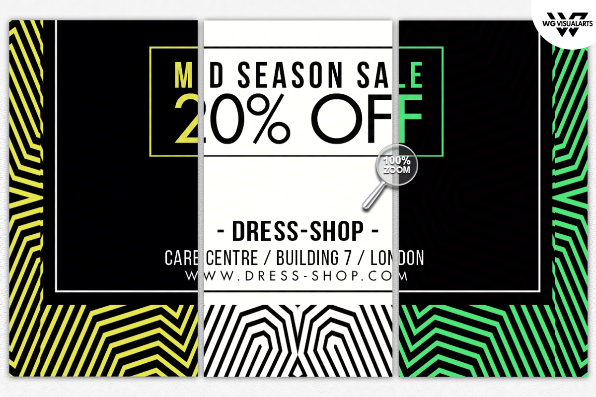DRESS SHOP Flyer Template, a Flyer Template by WG DESIGN
