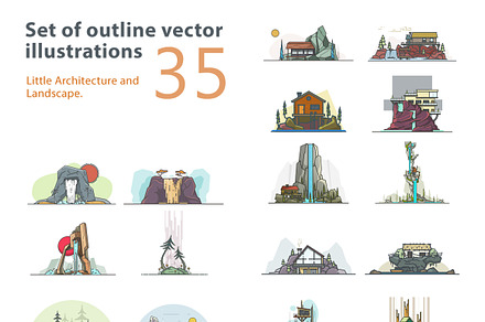 Vector linear illustration, an Illustration by I-RO