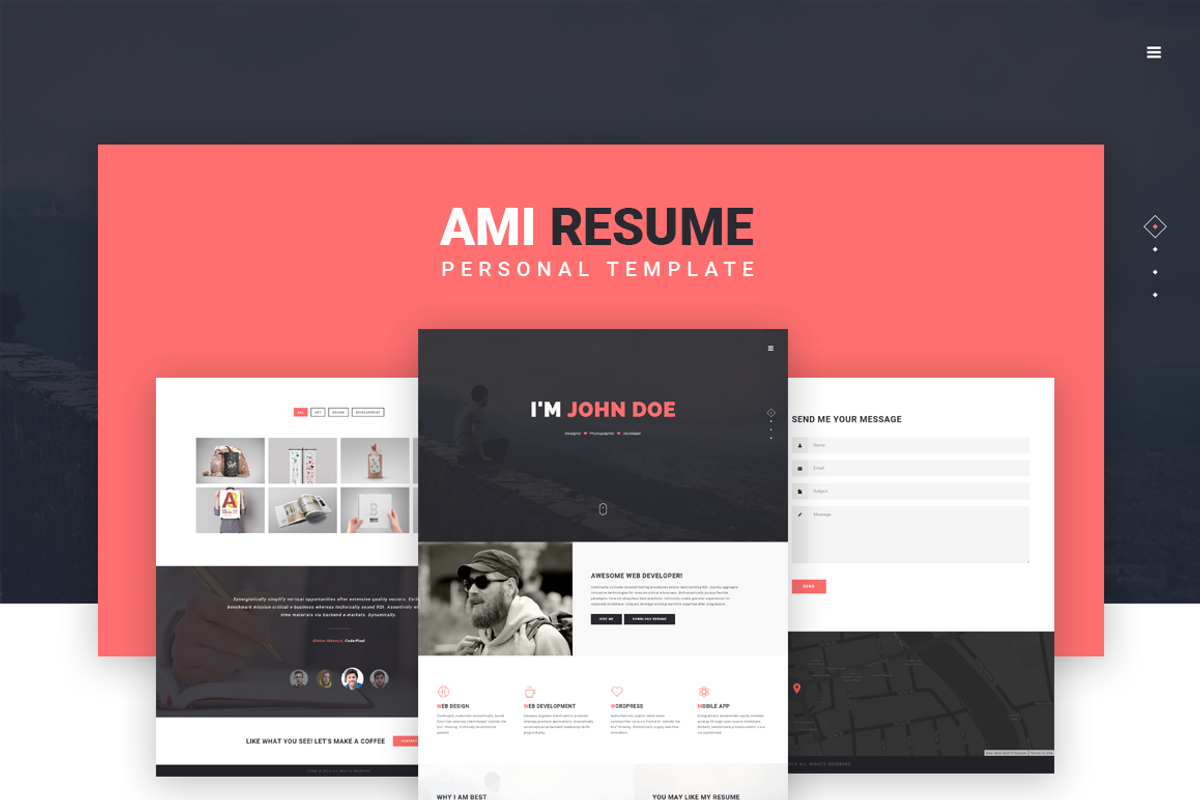AMI-Personal Template, a HTML Template by coderpixel