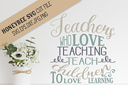 Teachers who Love Teaching cut file, a Graphic by JBArt Clipart