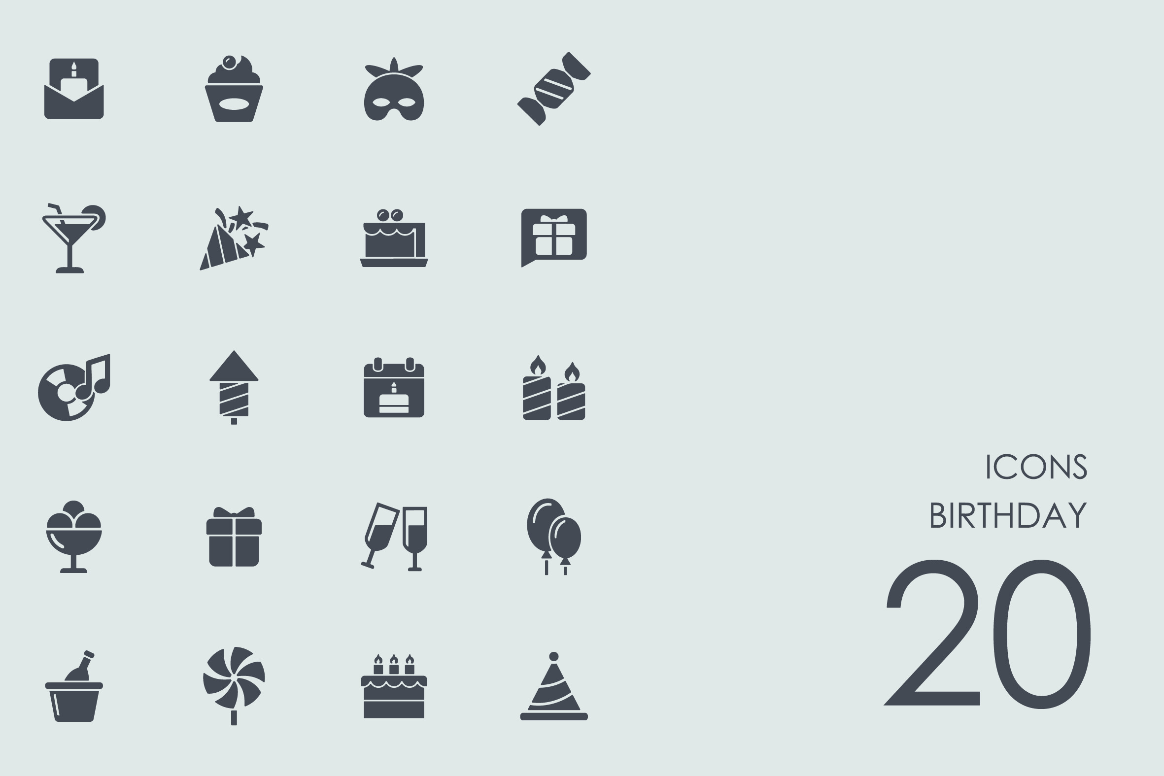 Birthday icons, an Icon by Palau