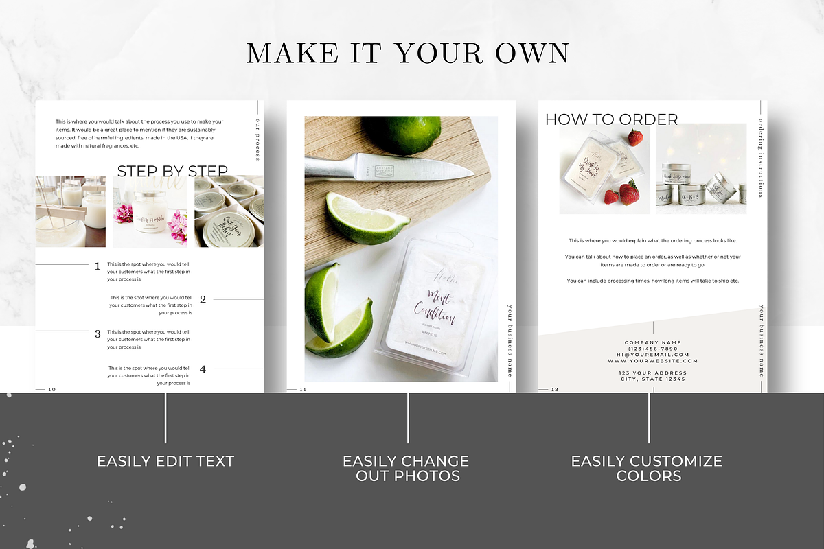 Line Sheet Template - CANVA/InDesign, a Presentation Template by Just ...