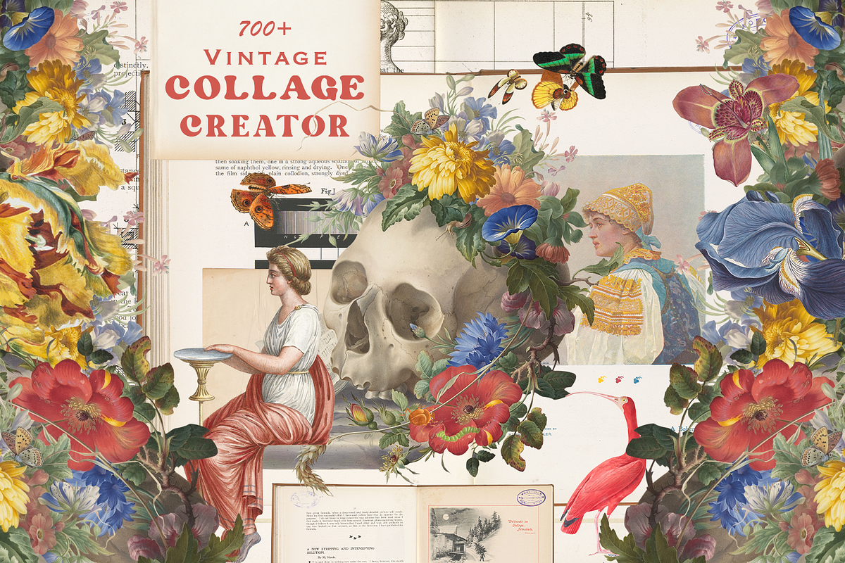 SALE! Vintage Collage Creator 700+, an Illustration by Lilithcollageart