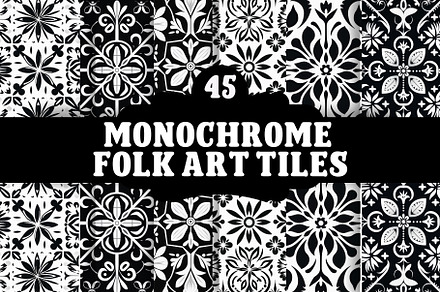Set of 45 TILES | Graphic Patterns ~ Creative Market