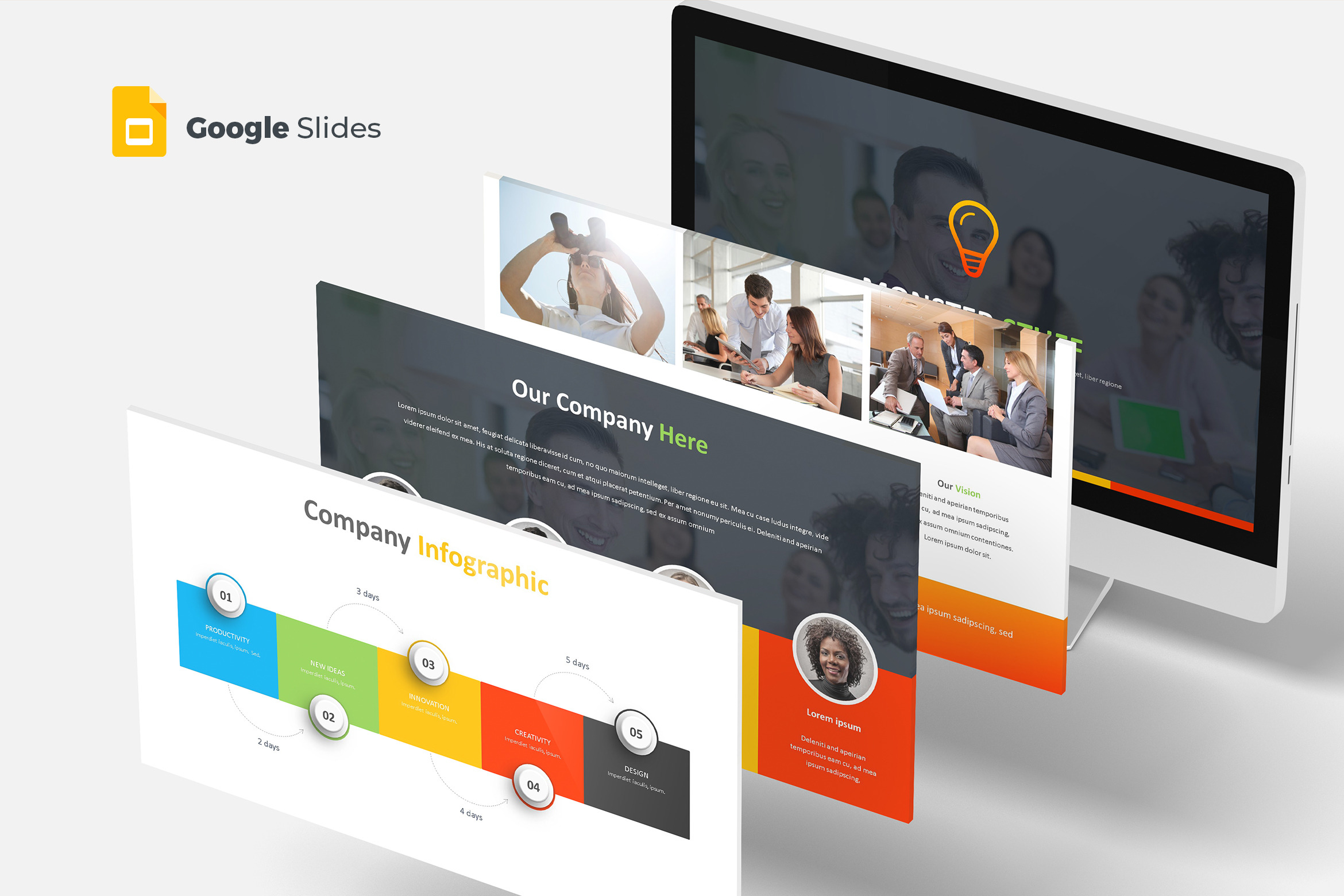 Monster - Google Slides Template, a Presentation Template by AQR Studio