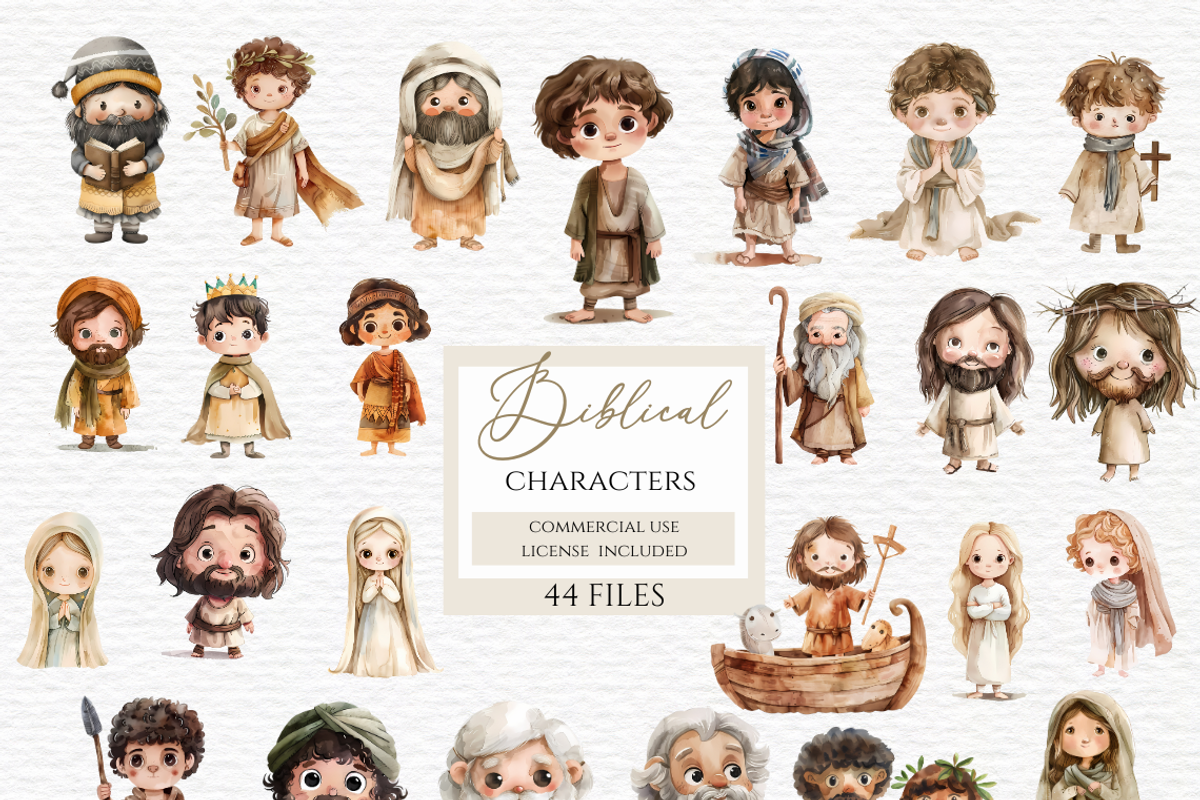 Biblical characters clipart, an Education Illustration by Invite to Clipart