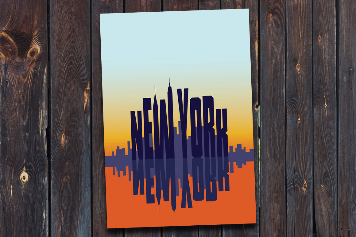 New York City Card, a Card Template by Azat1976