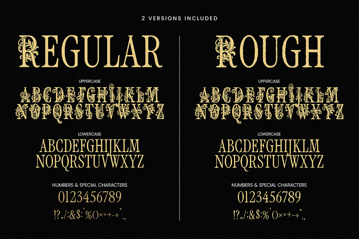 Royal Garden - Swirly Victorian Font, a Serif Font by AndrewPixelType