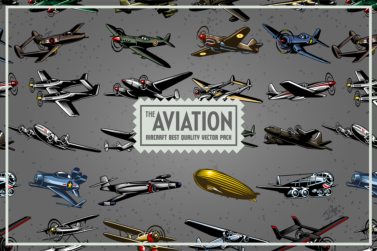 The Aviation Vector pack, an Object Graphic by Novisouldado