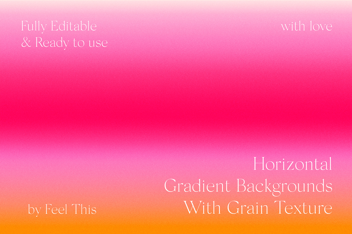 Horizontal Grainy Gradient Textures, an Object Graphic by Feel This