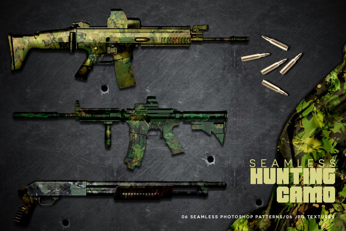 Seamless Hunting Camo, a Pattern Graphic by Digital Art Creations