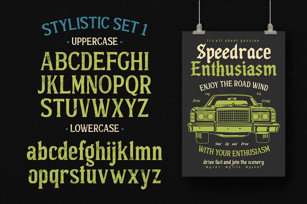 Hold Money Blackletter Typeface, a Blackletter Font by alit design