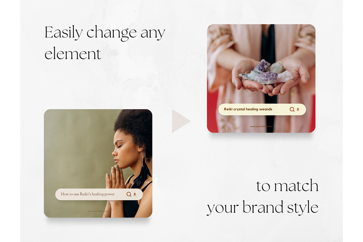 200 Reiki Master Social Media BUNDLE, a Social Media Template by PatternLab. | Creative Market