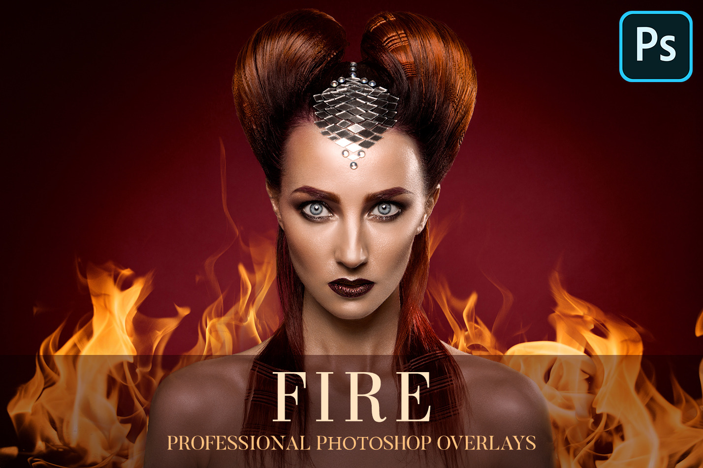 Fire Overlays Photoshop, a Plug-in Add-On by FixThePhoto