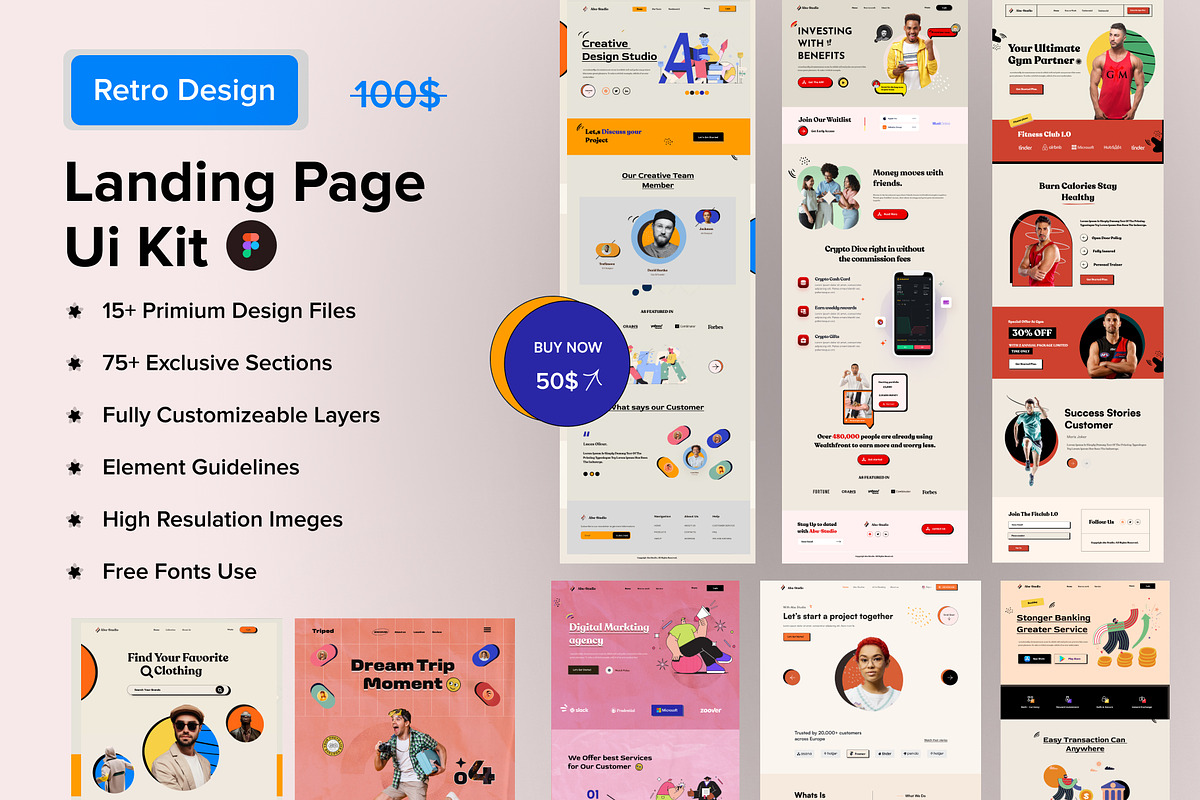 Landing page Uikit