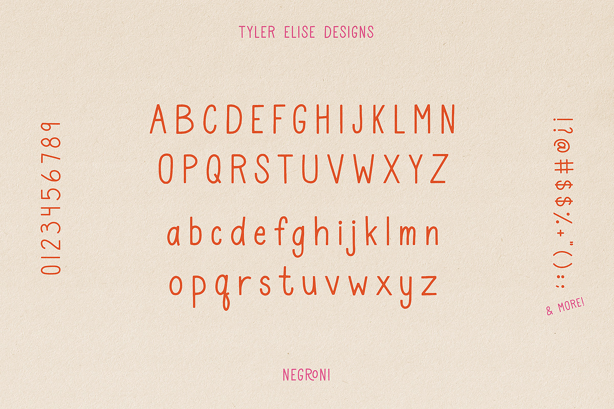 NEGRONI by Tyler Elise, a Sans Serif Font by tylerelise | baseball font ...