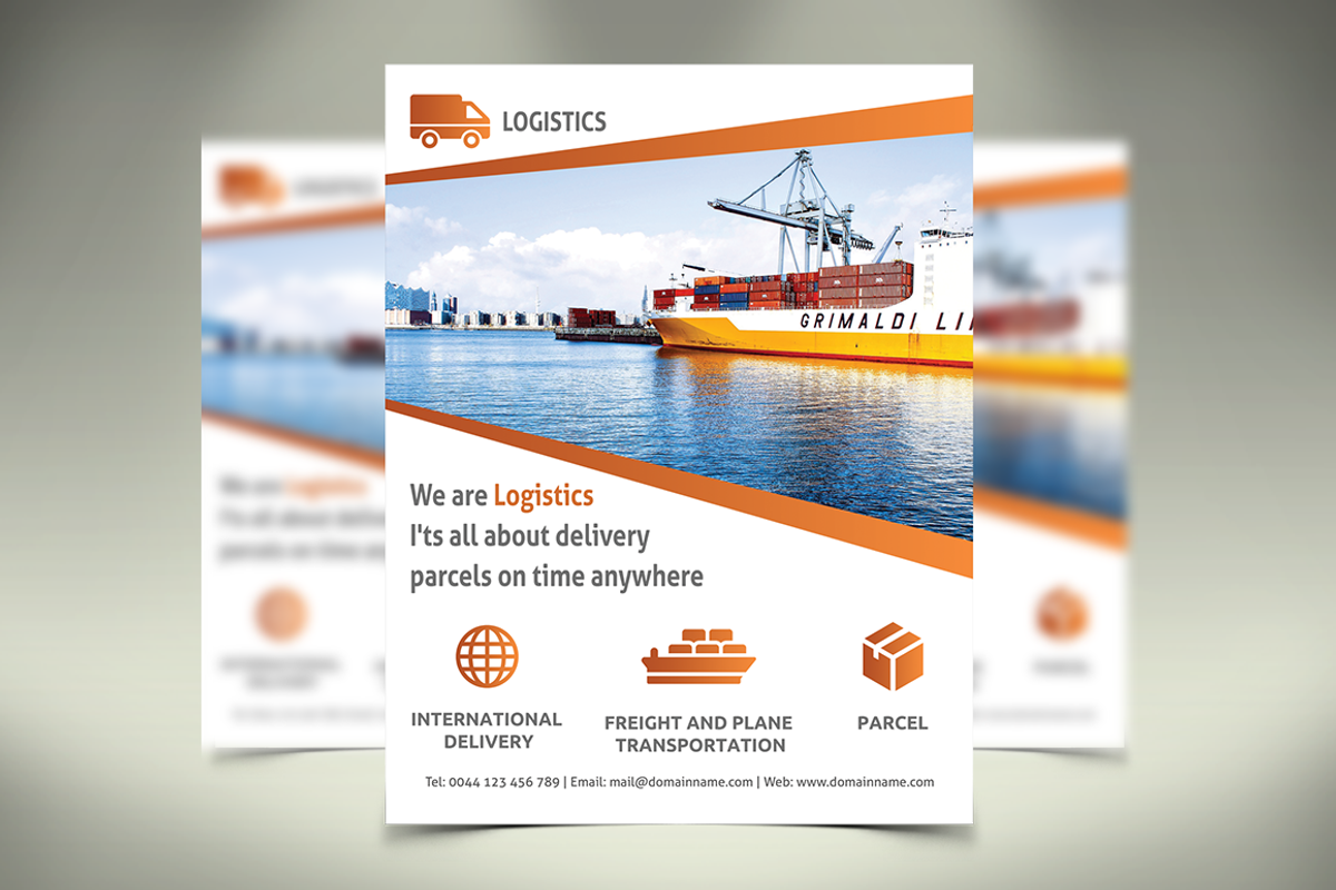 Logistic Flyer - SK, a Flyer Template by UNIK Agency