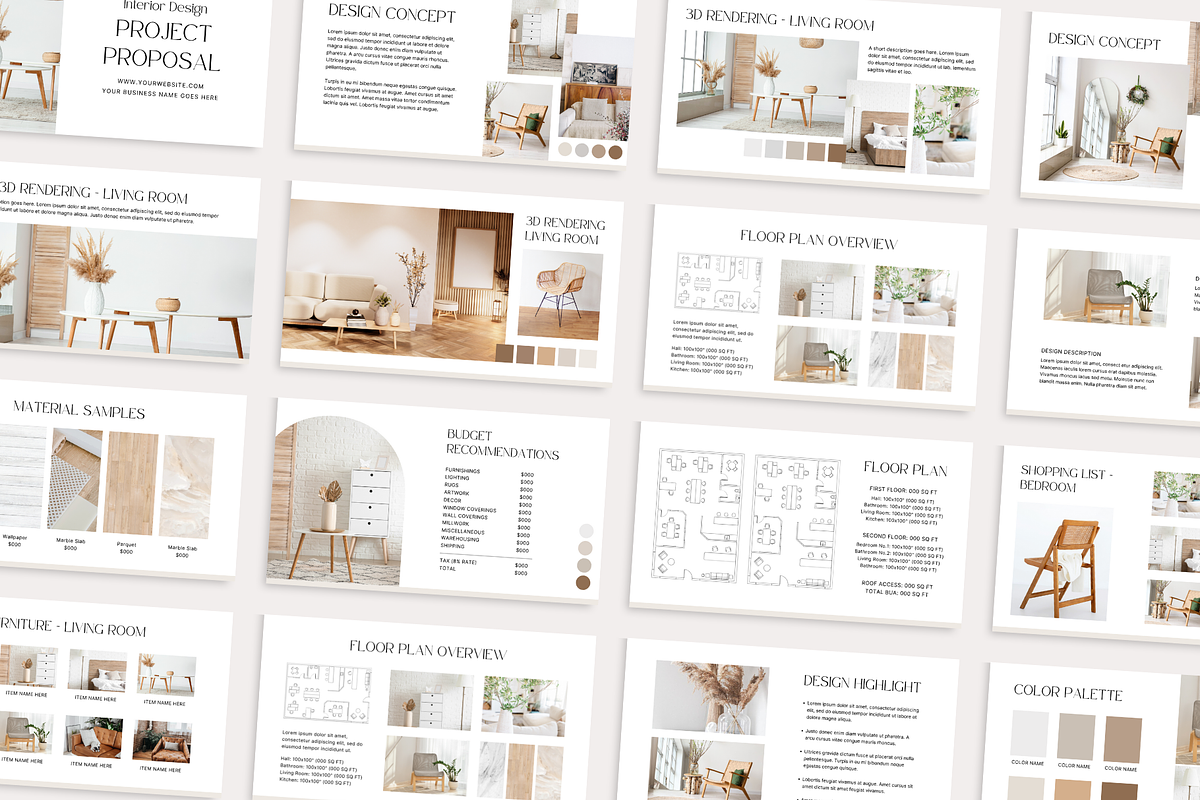 Interior Design Client Presentation, a Presentation Template by ShopRShop