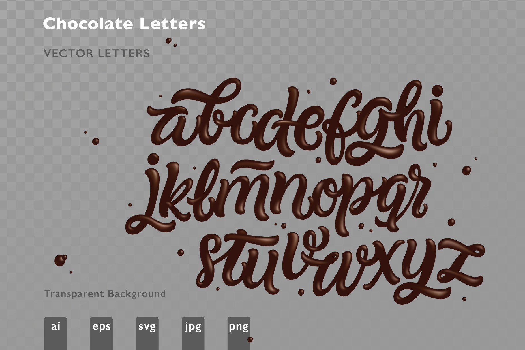 Chocolate Letters, a Decorative Illustration by verywell