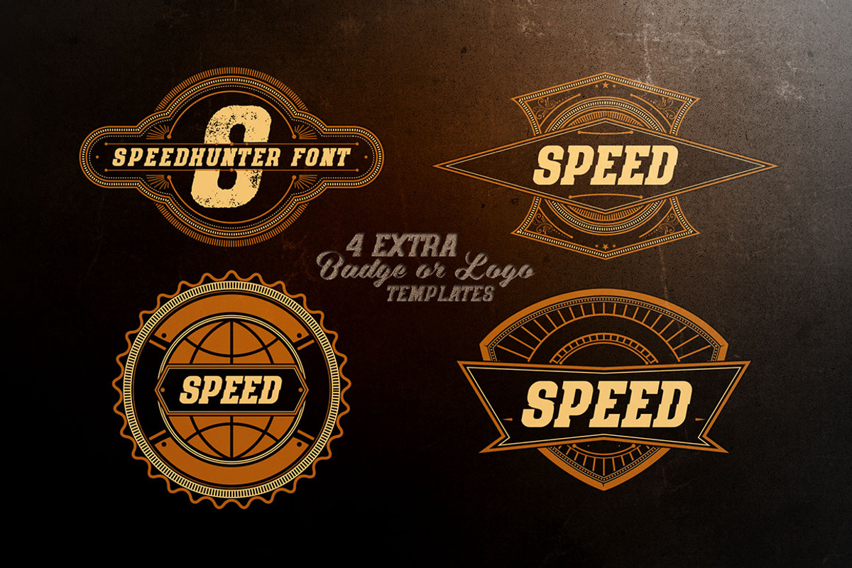 SpeedHunter Font, a Serif Font by JumboDesign