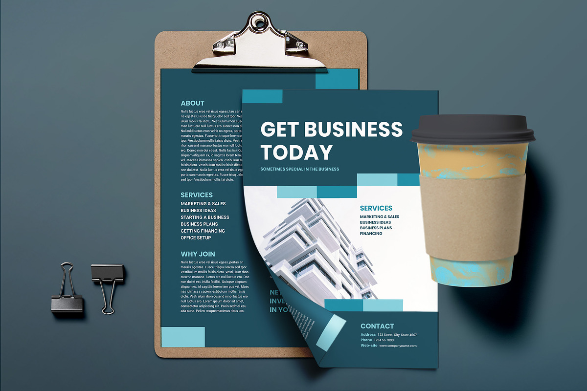 Business Networking Flyer, a Flyer Template by TemplatesNow!