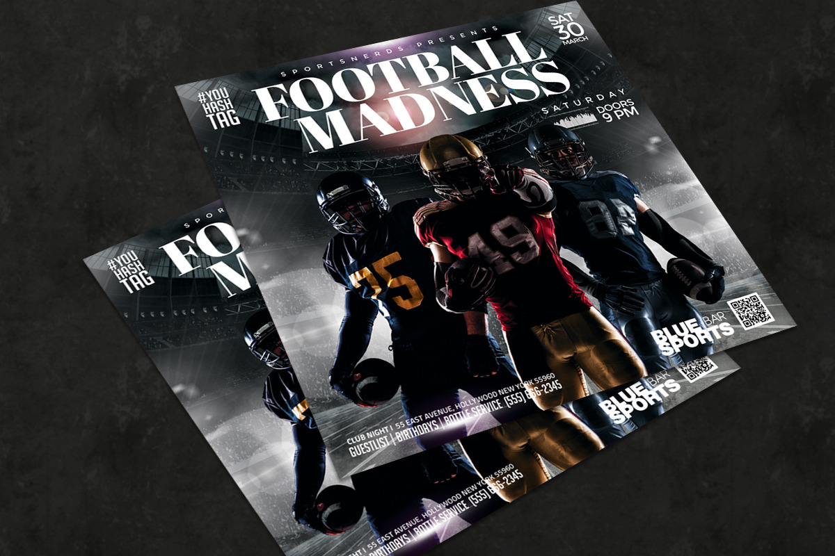 Football Flyer, a Flyer Template by Design Addict