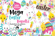 Easter Mega Bundle, over 500+, an Illustration by PrettyBundles