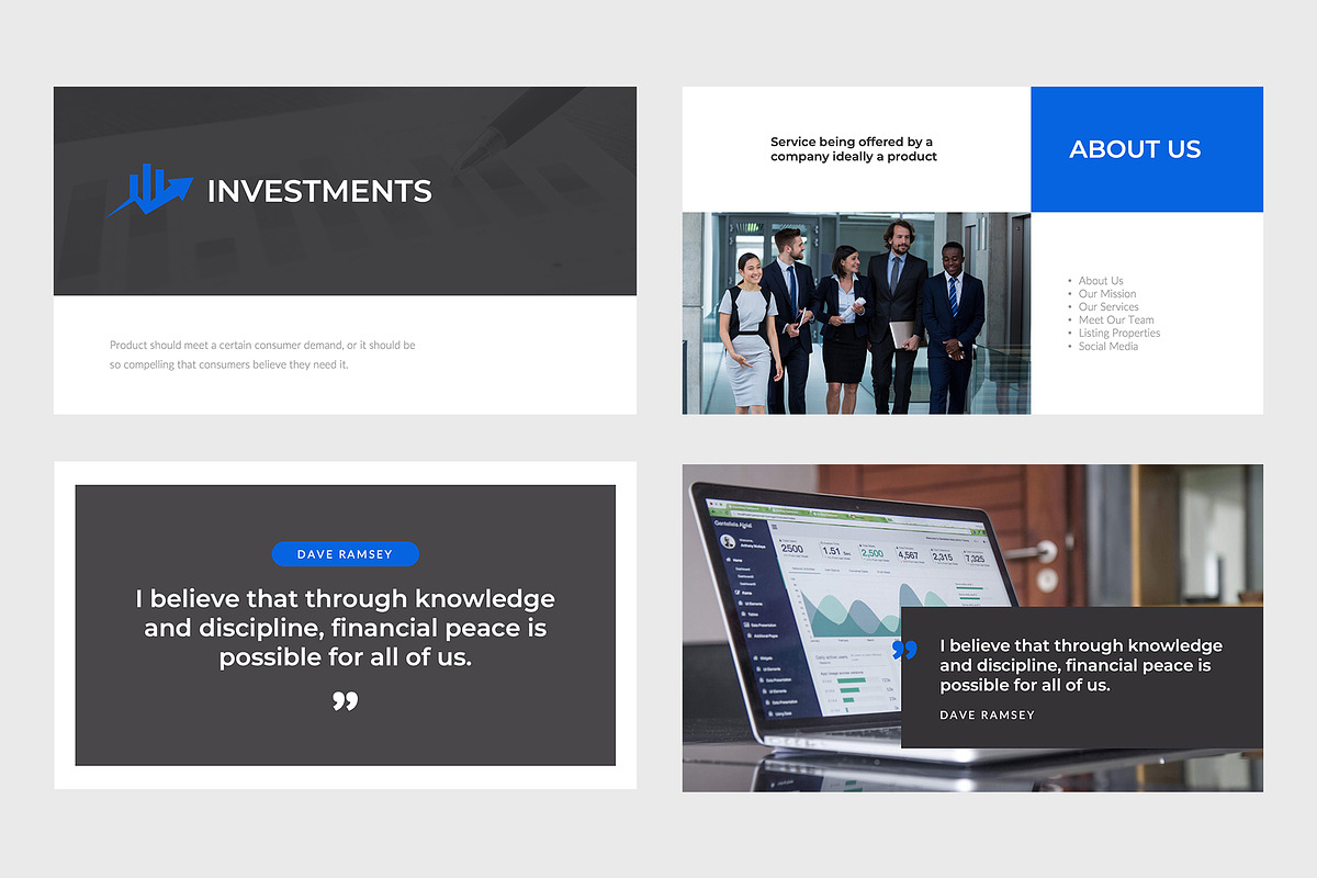Investments PowerPoint Template, a Presentation Template by slidequest ...