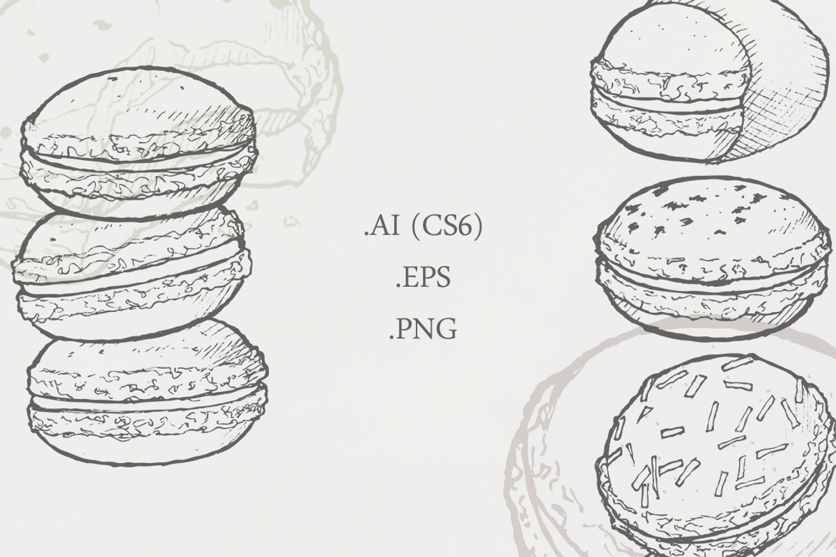 French Macarons, an Illustration by Ferntale Art & Design