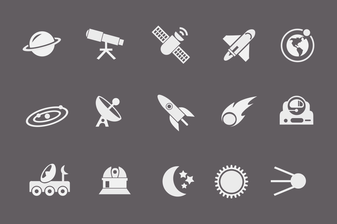 15 Space and Astronaut Icons, an Icon by Creative VIP