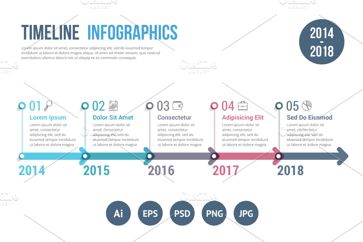 Timeline, a Graphic by PixMarket