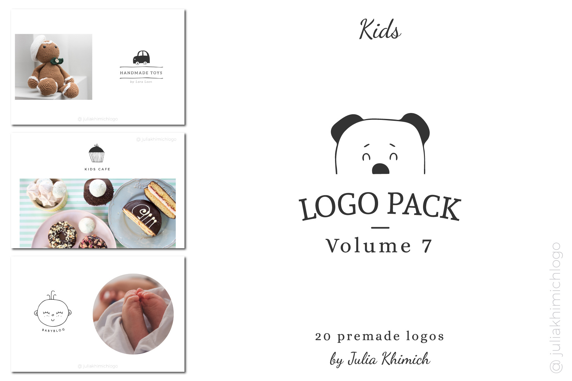 Logo Pack Volume 7. Kids, a Branding & Logo Template by Mint Air Studio