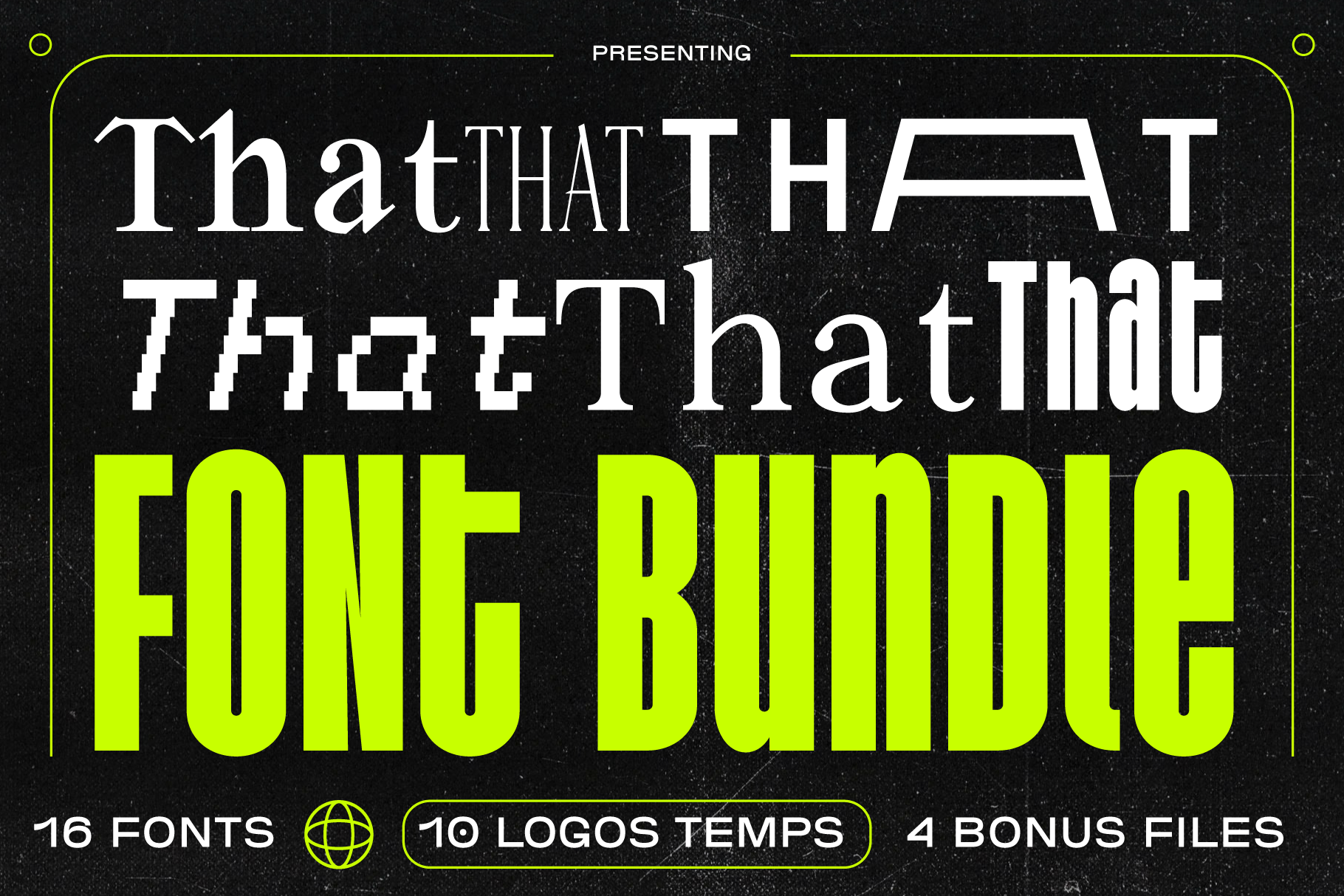 That That Font Bundle Vol.1, a Sans Serif Font by That That Creative