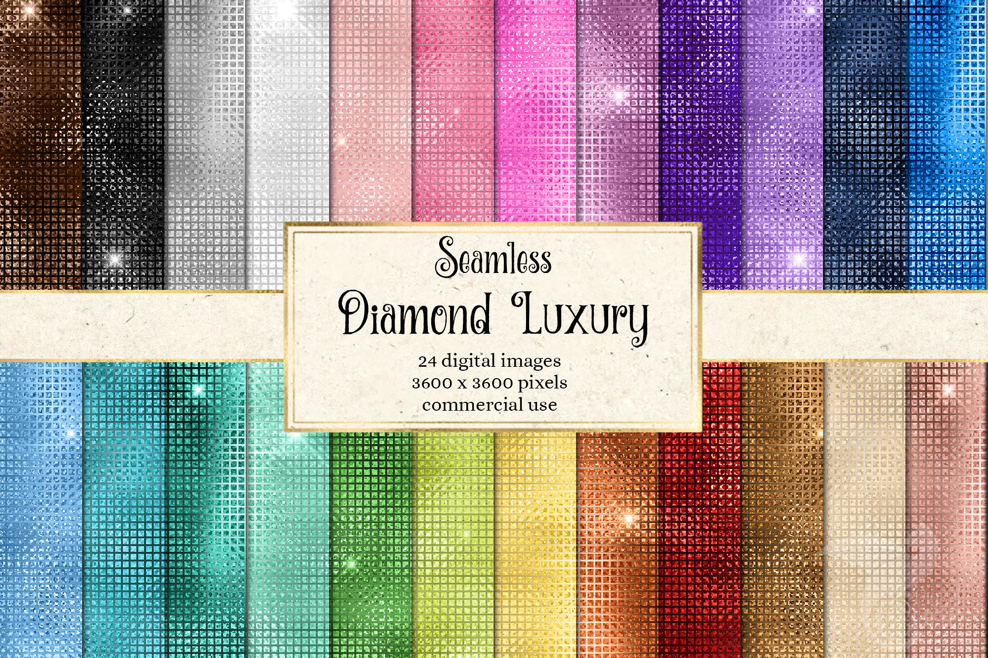 Diamond Luxury Digital Paper, a Texture Graphic by Digital Curio ...