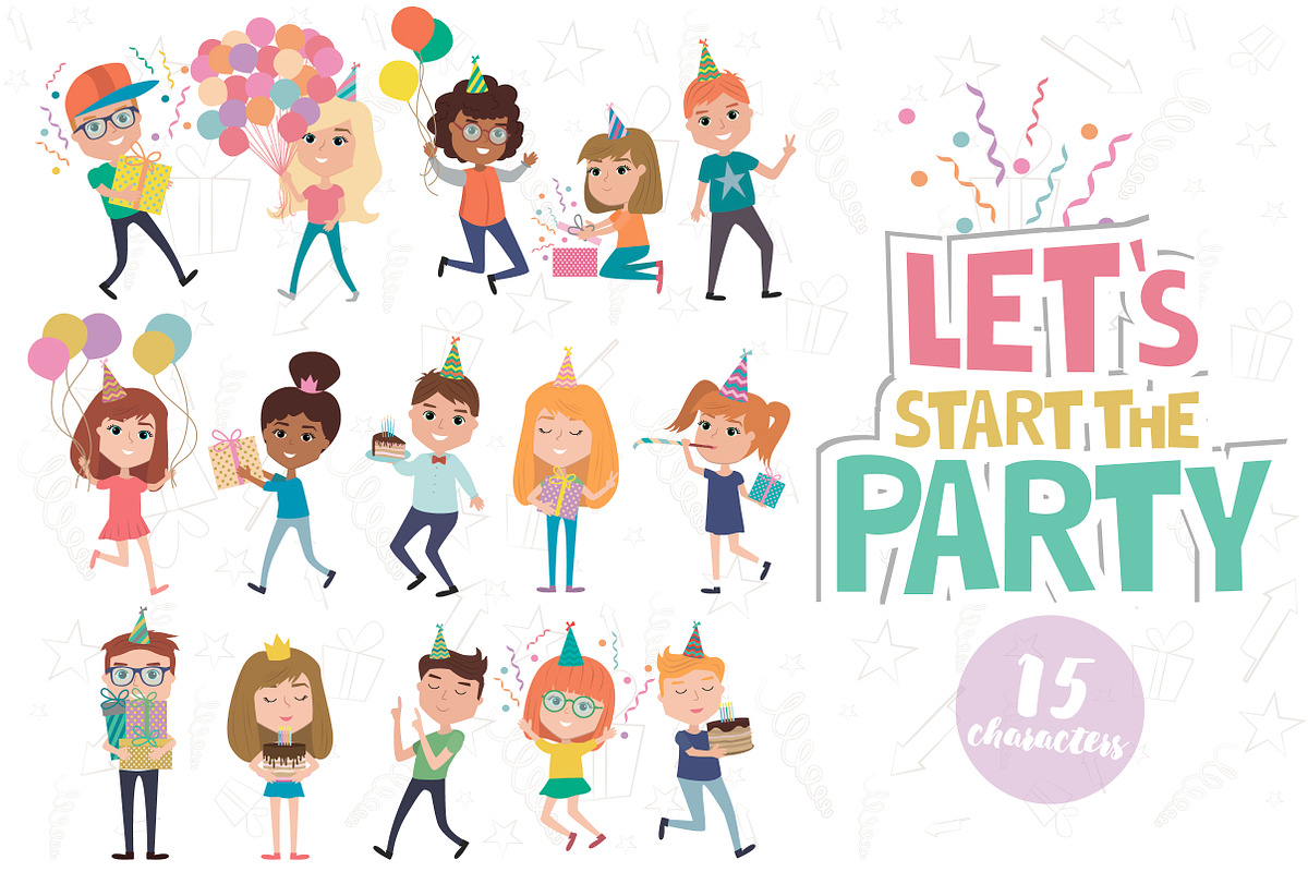 Kids Party kit, a Decorative Illustration by Mio Buono