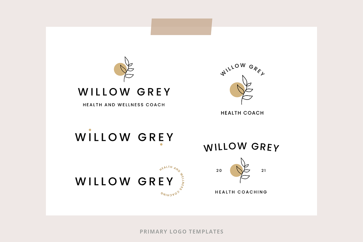 Health Coach Logo Kit for Canva