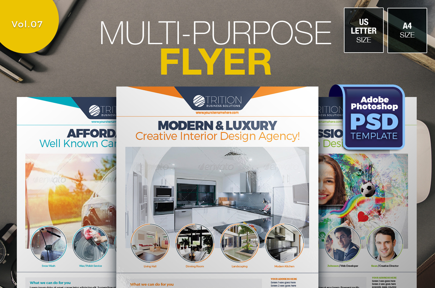 Multipurpose Flyer Vol.07, a Flyer Template by KitCreativeStudio2