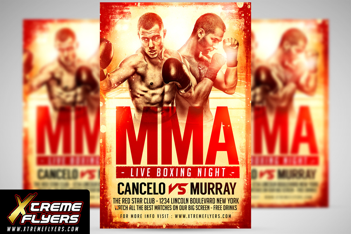 Boxing Flyer, a Flyer Template by XtremeFlyers