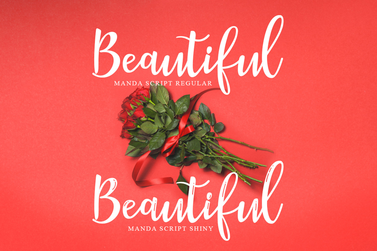 Manda Script Duo Font, a Script Font by khurasan