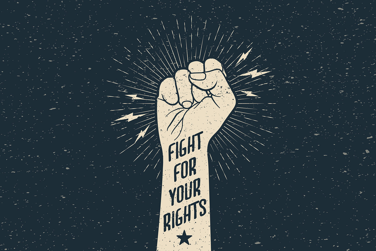 Protest Fist Vector, a Person Illustration by Crafter