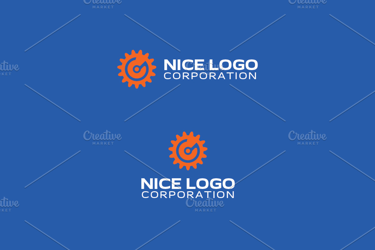 g gear logo, a Branding & Logo Template by Indigo Graphic Shop