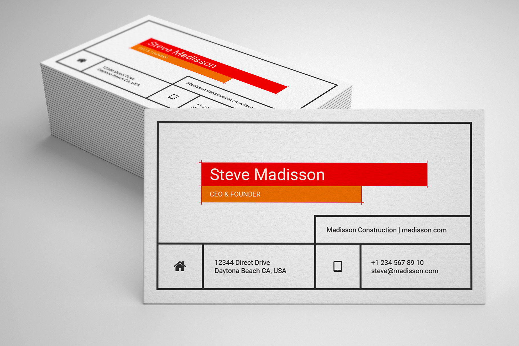 Business Card template 100% editable, a Business Card Template by ...