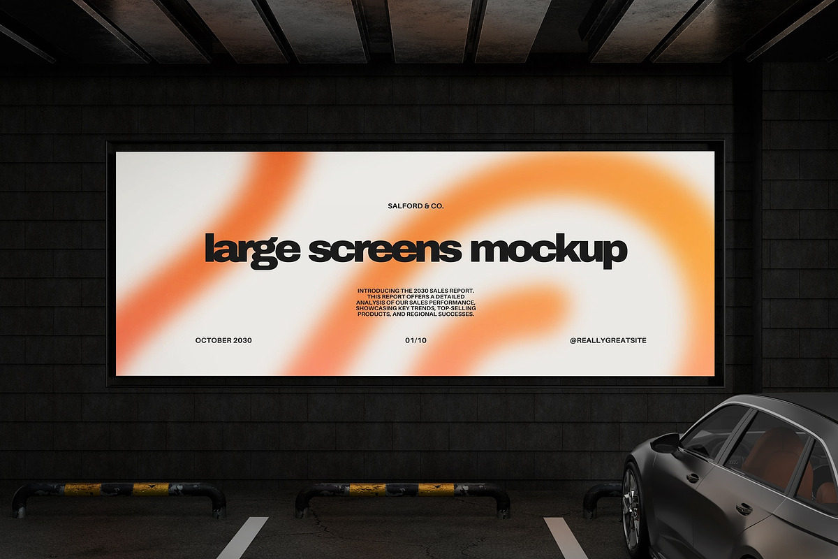 Large Screens Mockup, an Advertising Mockup by Momogi