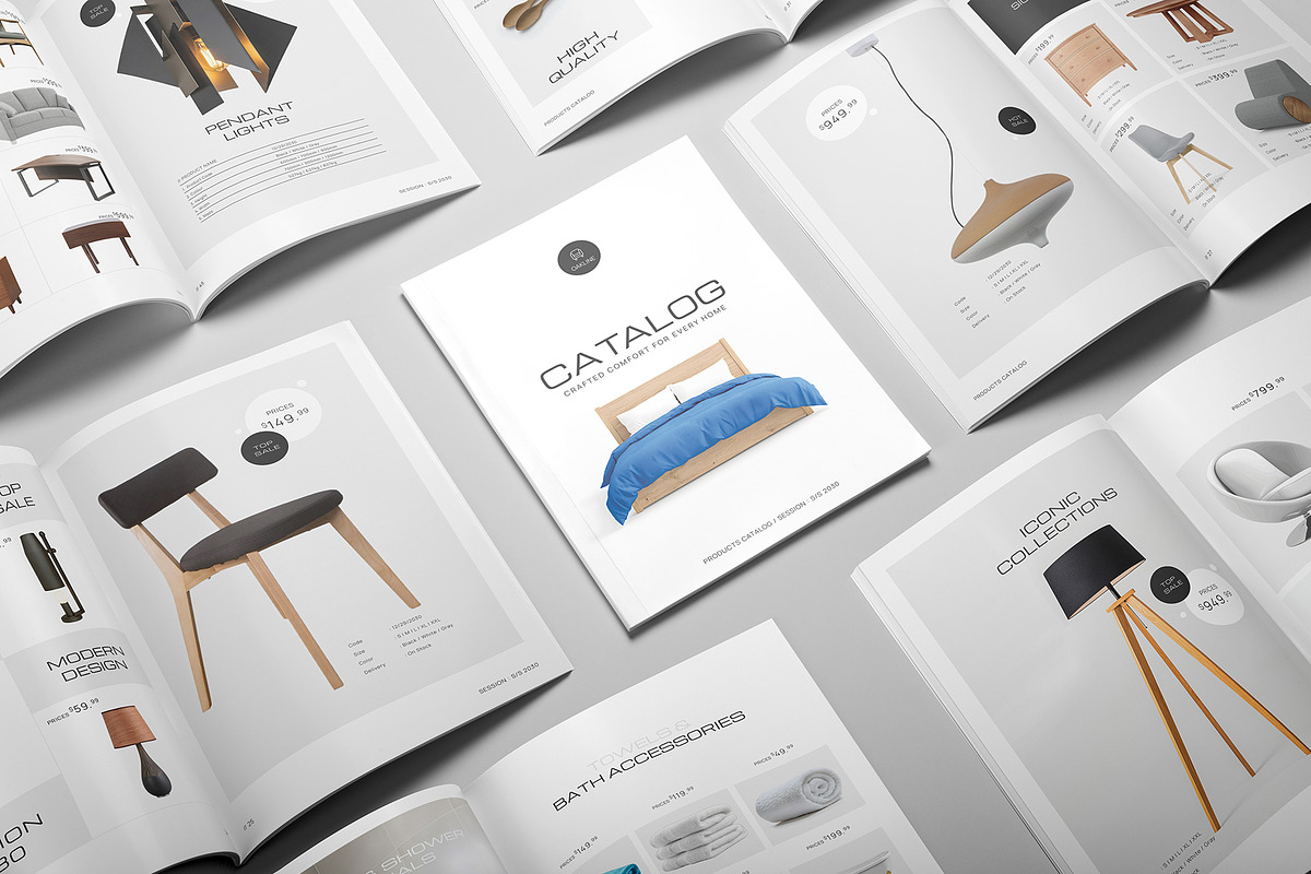 Product Catalog Brochure Template, a Brochure Template by Designsoul14