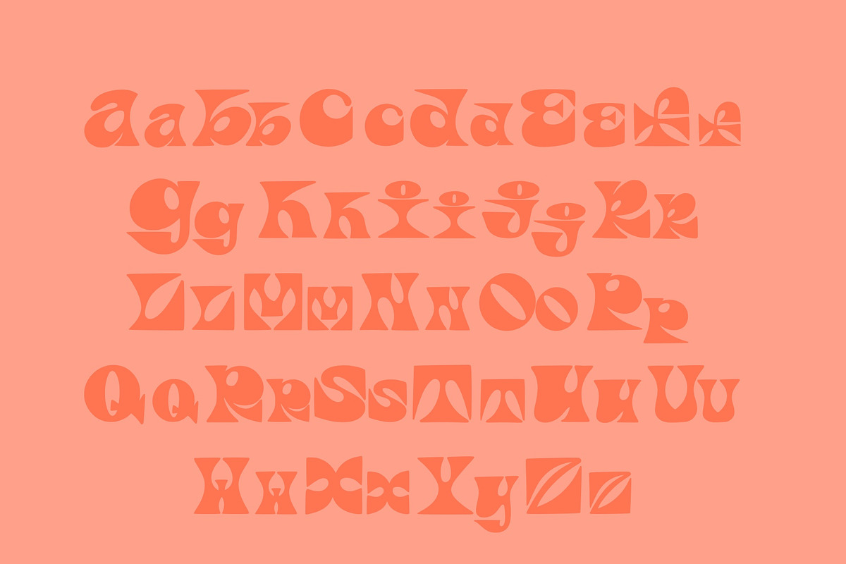 Funky Chunky 70s Hand Lettered Font