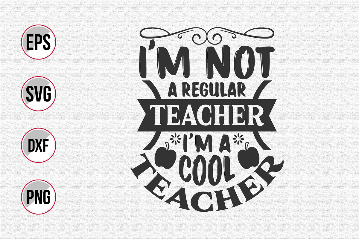 Teacher typographic svg bundle