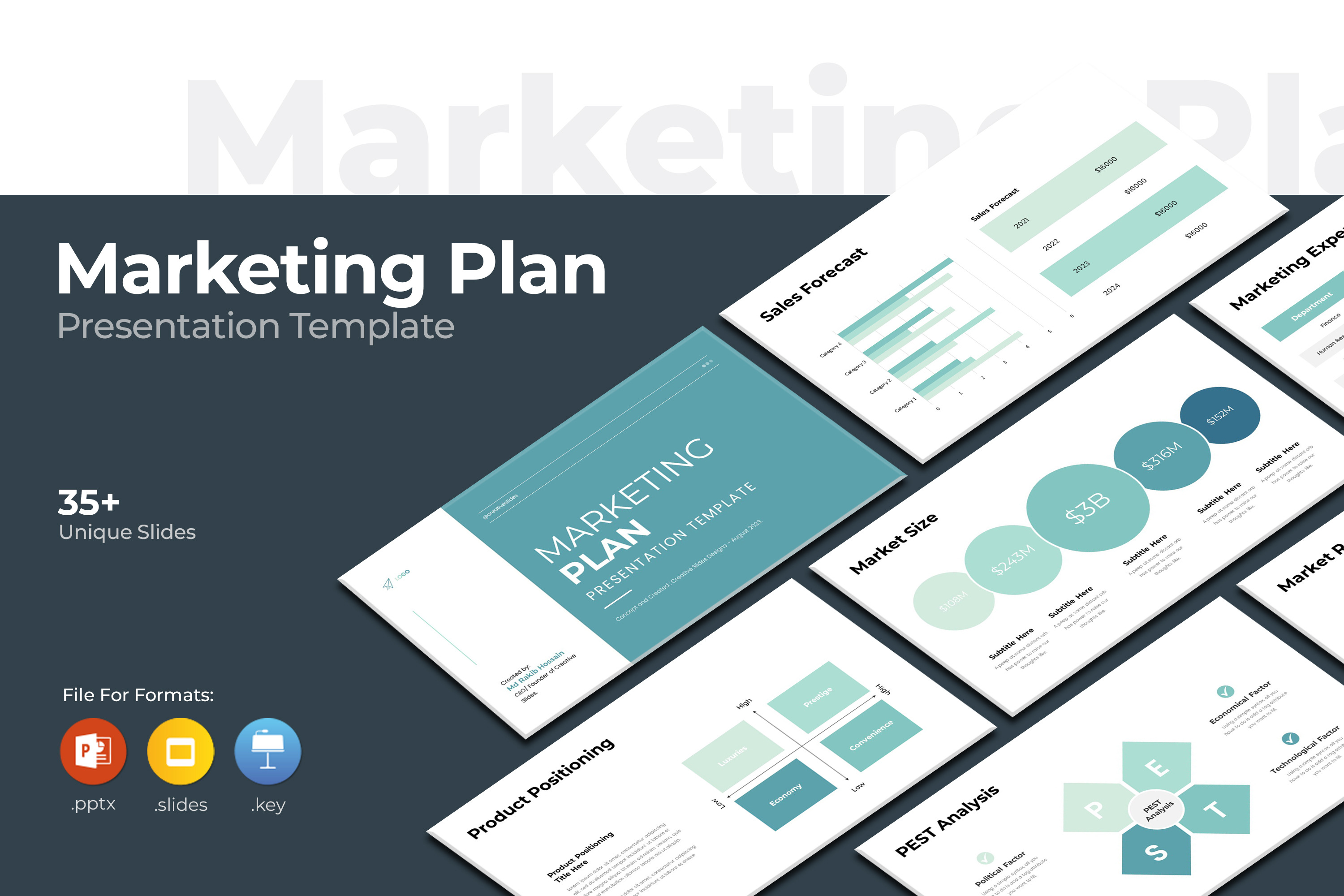 Marketing Plan Presentation Template, a Marketing Template by ...