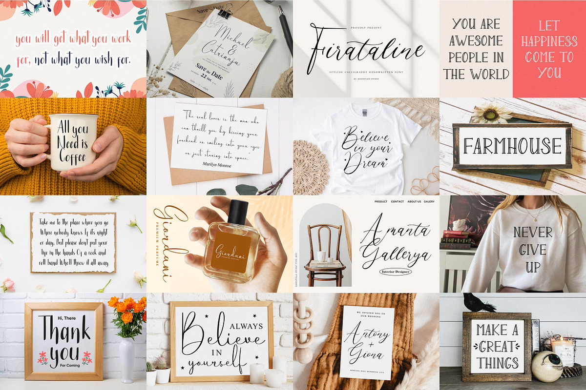 Modern Calligraphy Font Bundle, a Script Font by Essentials Studio | Creative Market