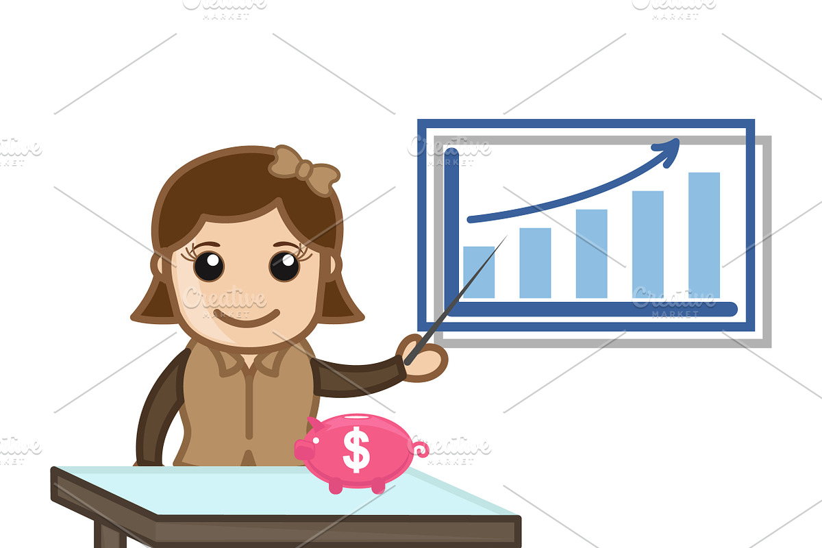50+ Finance & Money Concept Cartoons, an Illustration by TrueMitra Designs